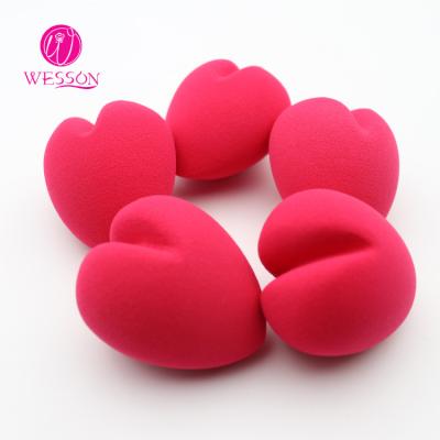 China Private Label Latex Free Heart shaped Makeup Blender Sponge Puff for sale