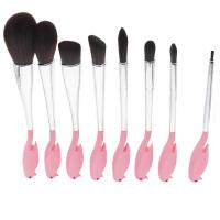 China 176*20mm Bird Shaped 8pcs Fiber Makeup Brushes 8 Boutique Sets for sale