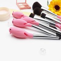 China 176*20mm Bird Shaped 8pcs Fiber Makeup Brushes 8 Boutique Sets for sale