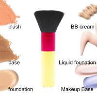 China Synthetic Hair 12.8*2.5cm Telescopic Foundation Makeup Brushes for sale