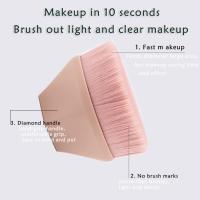 China Three Dimensional ISO9001 Diamond Canister Makeup Brush 6*4.2cm for sale