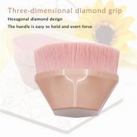China Three Dimensional ISO9001 Diamond Canister Makeup Brush 6*4.2cm for sale