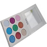 China Silver Cardboard Shell Makeup Eyeshadow Palette 9C Color  ODM Private Label for sale