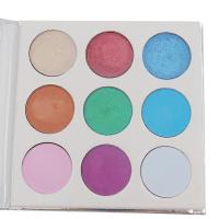 China Silver Cardboard Shell Makeup Eyeshadow Palette 9C Color  ODM Private Label for sale