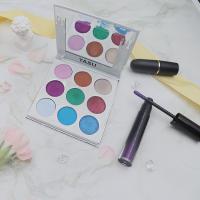China Silver Cardboard Shell Makeup Eyeshadow Palette 9C Color  ODM Private Label for sale