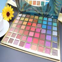 China ISO Waterproof 63C Colors Pigmented Eyeshadow Palette Shimmer Glitter 2.5g for sale