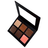 China Bronzer Palette 6C Colors Face Makeup 2.5g Highlight Make Up Palette for sale