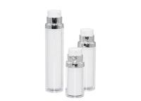 China Left Right Lock Airless Treatment Pump Round Bottle 15ml  30ml 50ml for sale