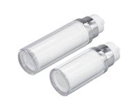 China Left Right Lock Airless Treatment Pump Round Bottle 15ml  30ml 50ml for sale