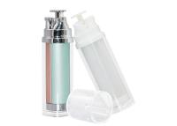 China Multifunctional Skin Care Acrylic Packaging Bottle For Holding Three Liquid 15ml for sale
