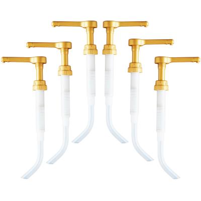China Food Grade PP Gold Sauce Pump Bottles 15ml 30ml 64 - 90.4 OZ for sale