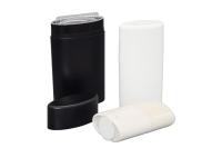China 15g  50g 75g Plastic PP Oval Deodorant Stick Container With Flat Top Cap 0.5 - 2.5 Oz for sale