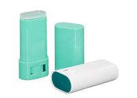 China 15g 20g BPA Free PP Plastic Oval Twist Up Deodorant Sticks Custom Color for sale