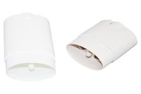 China Reusable PP PCR Oval Shaped Deodorant Stick Container With Flat Top Cap 15g 50g 75g for sale