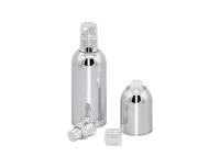 China Acrylic Skincare Cosmetic Airless Bottle Full Electroplating Vacuum Bottle 30ml 50ml 100ml for sale