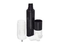 China Round Shape Double Ended PP Airless Bottle Cosmetic Skincare Packaging 10ml 15ml 20ml for sale