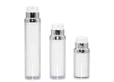 China Double Wall PP Airless Bottle Skincare Lotion Cream Vacuum Cosmetic Packaging 15ml 30ml 50ml for sale