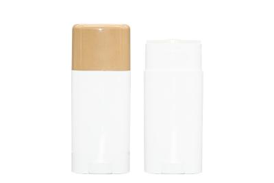 China Natural Cosmetic Sunscreen Deodorant Stick Bottle Twist Up Oval 40g for sale