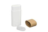China Natural Cosmetic Sunscreen Deodorant Stick Bottle Twist Up Oval 40g for sale