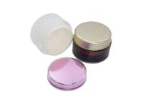 China 100g Acrylic Leak Proof Cosmetic Cream Jar Packaging Od 87mm Wide Screw Cap for sale