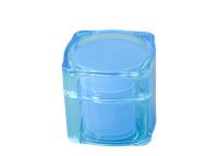 China Double Chamber Container Acrylic Cream Jar Clay Skincare Cosmetic Mask Packaging for sale