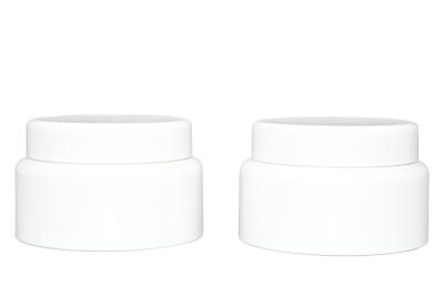 China PP Double Layer Round Cream Jar Skincare Cosmetic Packaging 50g 100g for sale