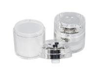 China Electroplating Acrylic Airless Pump Cream Jar 15 / 30 / 50 / 70g for sale