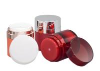 China Acrylic Airless Cream Jar With Pressed Pump For BB / CC / DD Cream Packaging for sale