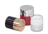China Acrylic Airless Cream Jar With Pressed Pump For BB / CC / DD Cream Packaging for sale