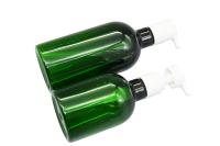 China Dark Green Od 64.5mm Lotion Pump Bottle Left And Right Lock for sale