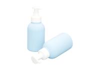 China Blue Packaging Material Pe Foam Pump Bottle 500ml For Hand Sanitizer for sale
