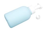 China Blue Packaging Material Pe Foam Pump Bottle 500ml For Hand Sanitizer for sale