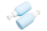 China Blue Packaging Material Pe Foam Pump Bottle 500ml For Hand Sanitizer for sale