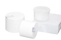 China Non Spill Plastic Cosmetic Cream Jar 50g 100g With Scoop for sale