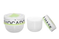 China Hair Mask Packaging Cosmetic Cream Jars 100g 240g 3.3oz 8oz Pp Round for sale