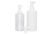 China 200ml 300ml Makeup Cleansing Oil Pump Bottle Flat Shoulder Cosmetic Remover Bottle for sale