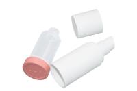 China White Pp Refillable System Airless Pump Bottles Round Shape 30ml 50ml 100ml for sale