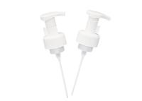 China 43mm Neck Size Foaming Dispenser Pump White Color All Plastic Without Metal for sale