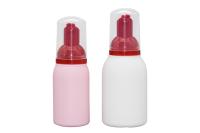 China 50 Ml 100 Ml Foam Pump Bottles Bulk White Hdpe Ldpe Soft Touch Plastic for sale
