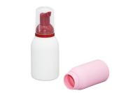 China 50 Ml 100 Ml Foam Pump Bottles Bulk White Hdpe Ldpe Soft Touch Plastic for sale