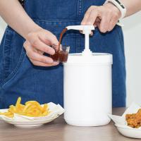 China 5ml 8ml 10ml Square Head Food Condiment Pump Dispenser 960ML - 1 Gallon Bottle for sale
