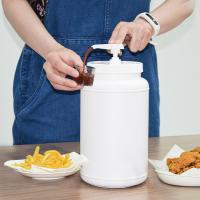 China 5ml 8ml 10ml Square Head Food Condiment Pump Dispenser 960ML - 1 Gallon Bottle for sale