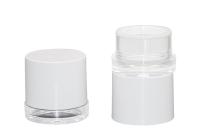 China Recyclable Material Face Cream Jar Full Electroplating Process 50g for sale