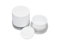 China Recyclable Material Face Cream Jar Full Electroplating Process 50g for sale