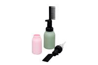 China 50ml 100ml Foam Pump Bottle Comb Applicator For Salon Hair Coloring Dyeing for sale