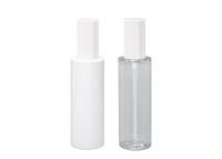 China 200ml Non Spill Refillable PET Facial Lotion Pump Bottle With Two Shapes Cap for sale