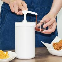China 32oz 960ml Syrup Dispenser Bottle Condiment Pump Kit With 5ml 8ml 10ml Output for sale