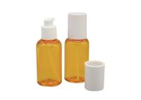 China 80ml PETG Plastic Cleansing Oil Pump Bottles Makeup Remover Package for sale