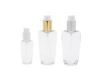 China Oval Transparent 30ml 100ml PETG Lotion Pump Bottle Makeup Oil Cleansing Dispenser for sale
