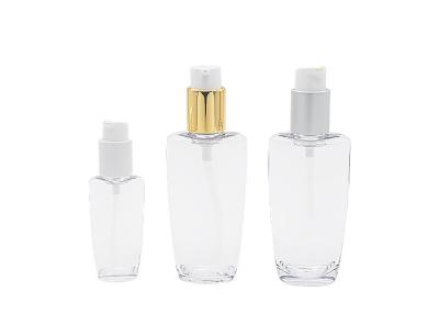 China Oval Transparent 30ml 100ml PETG Lotion Pump Bottle Makeup Oil Cleansing Dispenser for sale